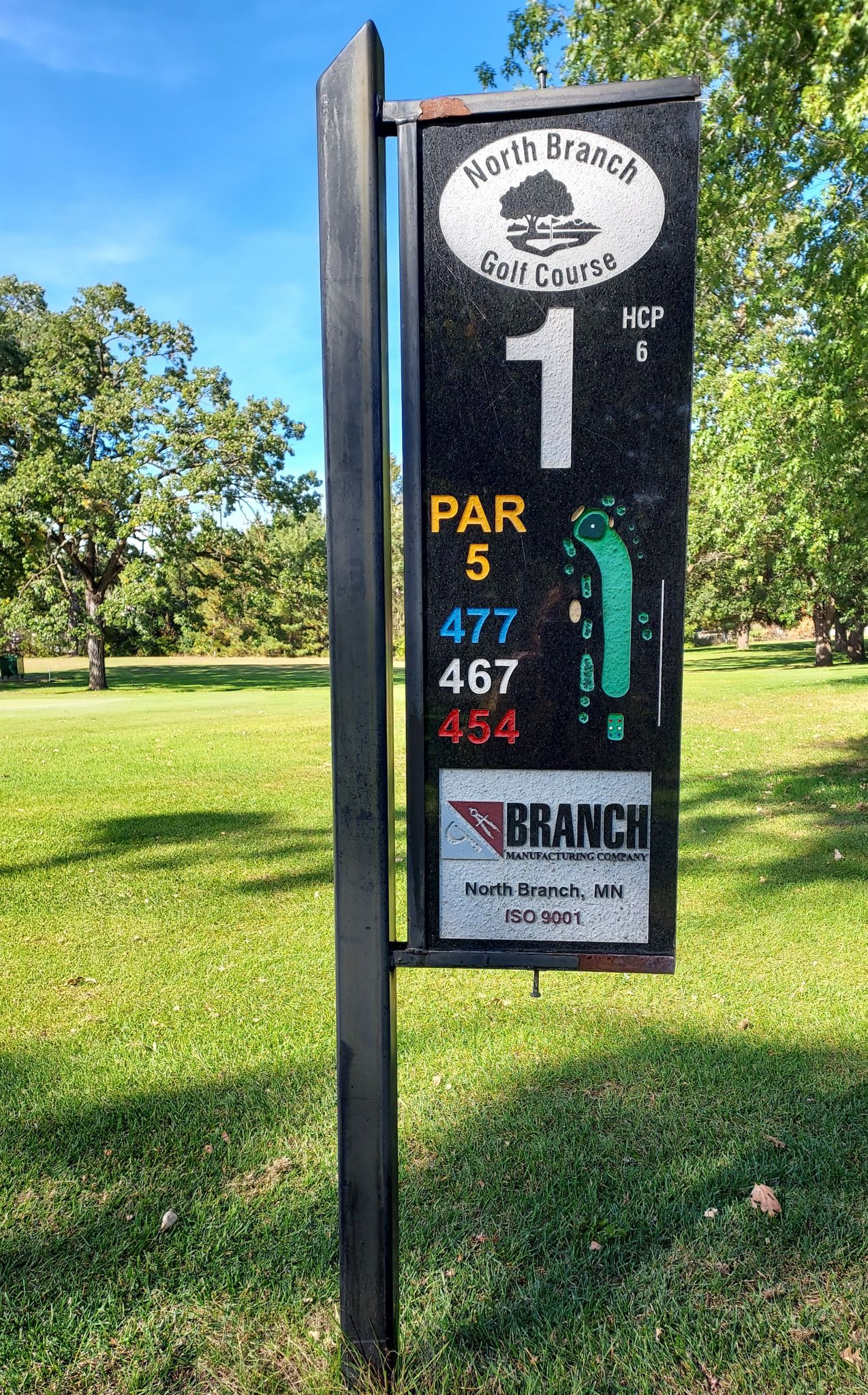 Granite Tee Sign Sponsors - North Branch Golf Club - 9 Holes